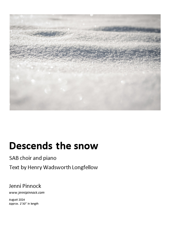 Two new choral Christmas works – Jenni Pinnock